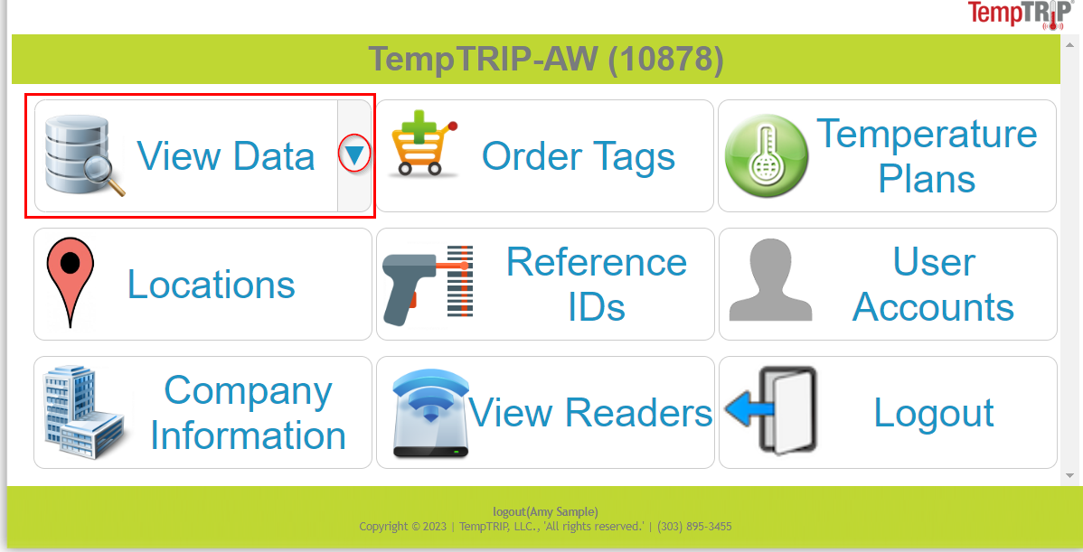 Viewing Your Data – TempTRIP
